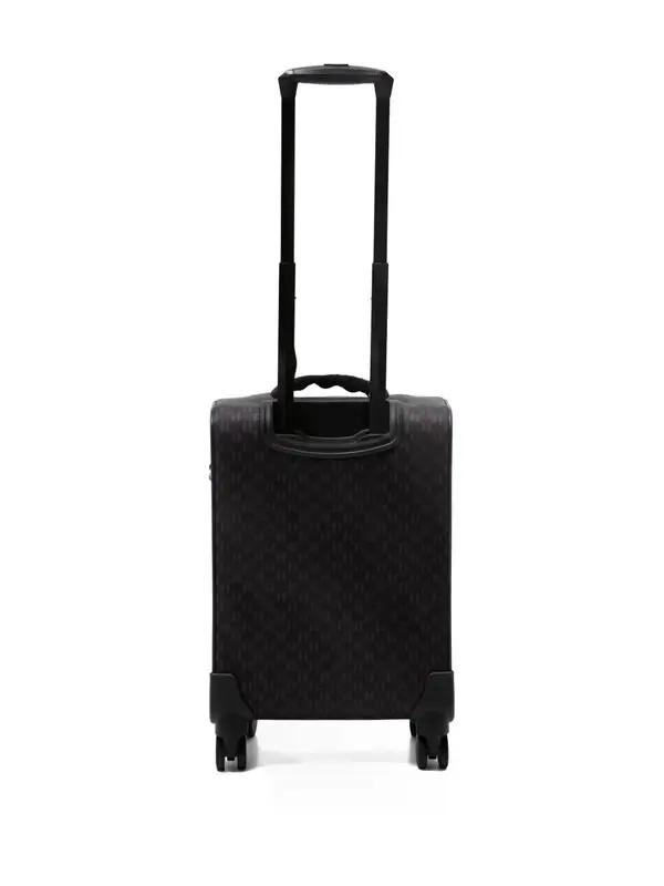 Karl Lagerfeld Monogram Trolley Suitcase - Brown