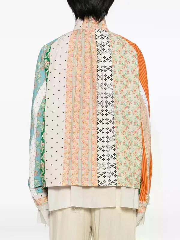MIDORIKAWA Patchwork Floral Print Jacket