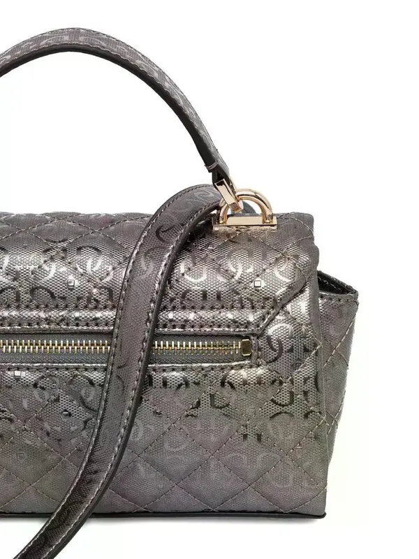 Guess Idra 4g Quilted Tote Bag - Grey