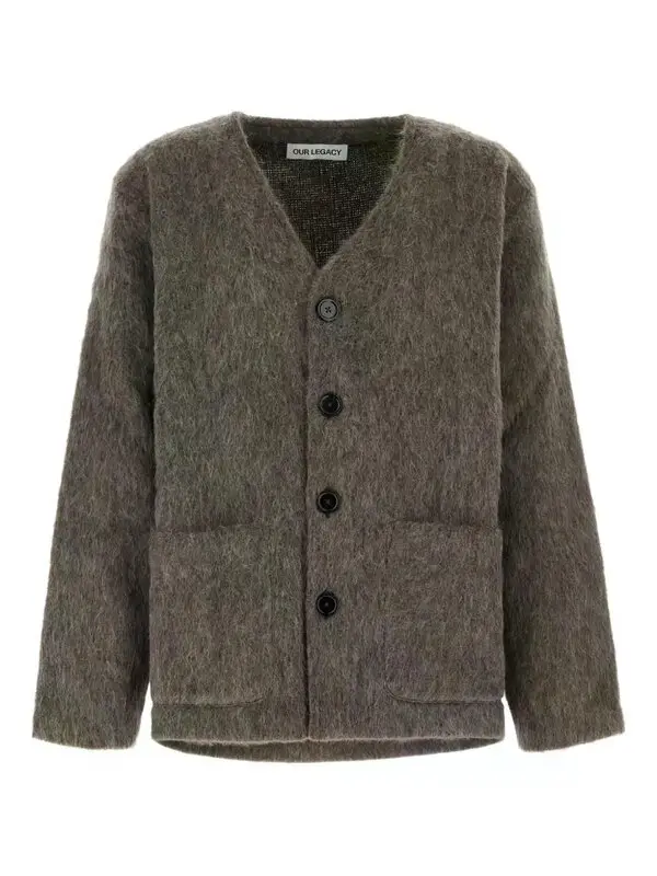 Our Legacy Mud Hairy Texture Cardigan