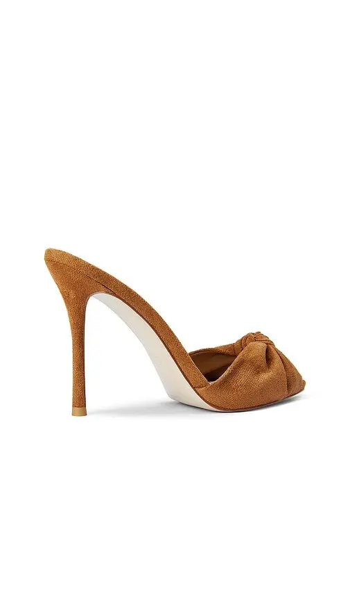 Femme La Janis Mule With Stiletto Heel - Rust