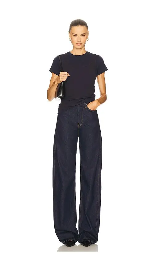 GRLFRND Layered Short Sleeve Tee - Navy