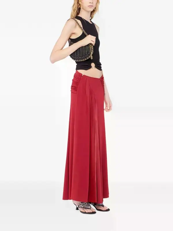 Rabanne Ruched Maxi Skirt
