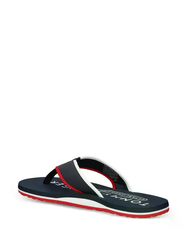 Tommy Hilfiger Striped Thong Flat Sole Slides