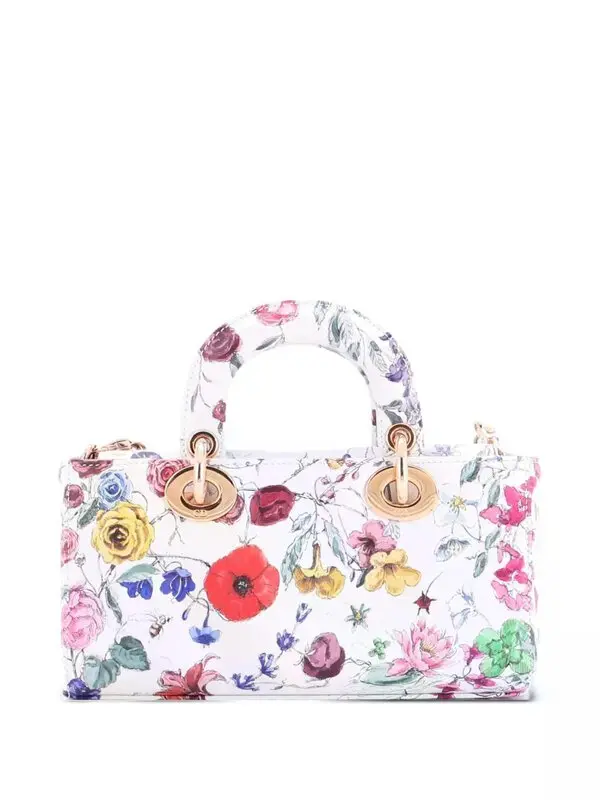 Dior Lady D-joy Bag Printed Leather Small Satchel - Multicolour