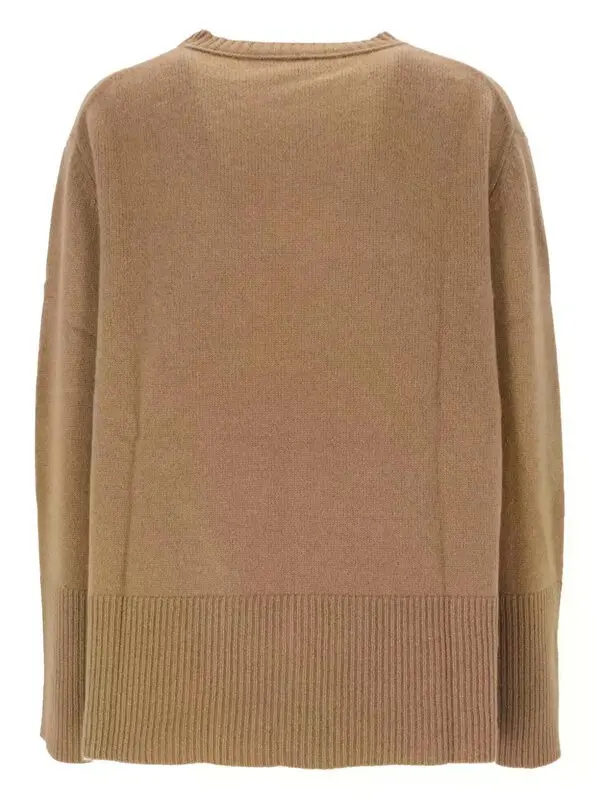 Hemisphere Crew-neck Sweater With Ribbed Detailing