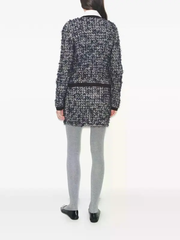 Tory Burch Kendra Tweed Button Cardigan