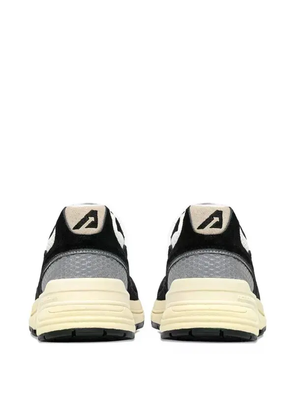AUTRY Hyperway Suede Panelled Sneakers - Black