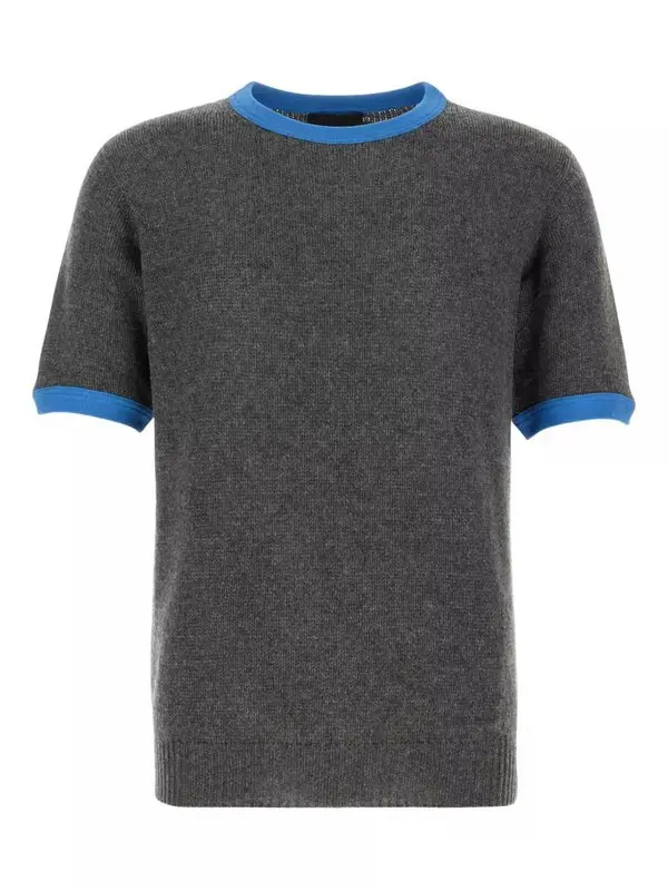 Prada Cashmere Short Sleeve Sweater