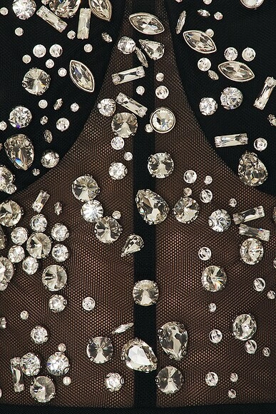 Oscar De La Renta Embellished Bustier Jumpsuit