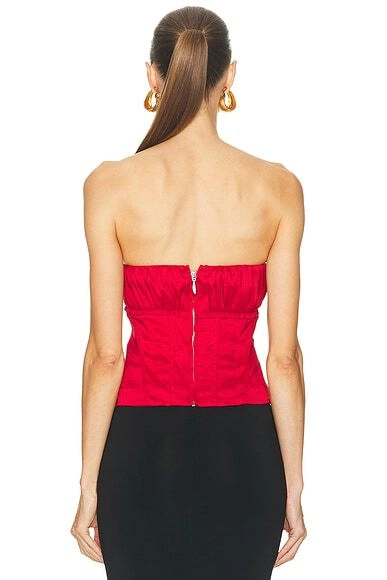 Lpa Audrey Corset Top - Dark Red