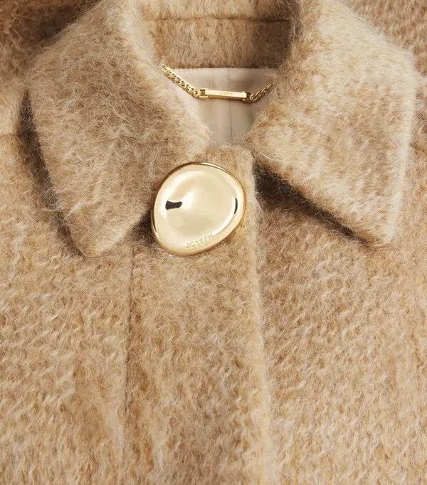 JOSEPH Wool-blend Water Weave Alder Coat - Pink