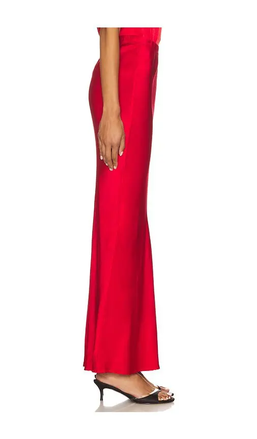 BOBI Midi Bias Cut Skirt In . Also