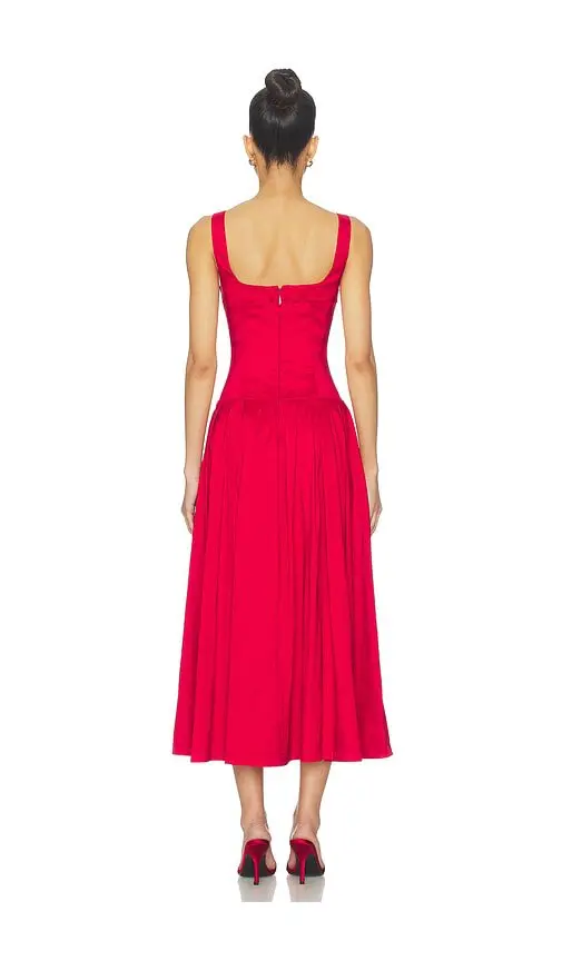 Lpa Audrey Midi Dress - Red