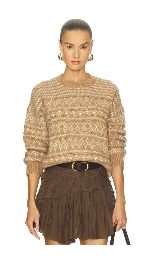 Naadam Lofty Alpaca Fair Isle Crewneck