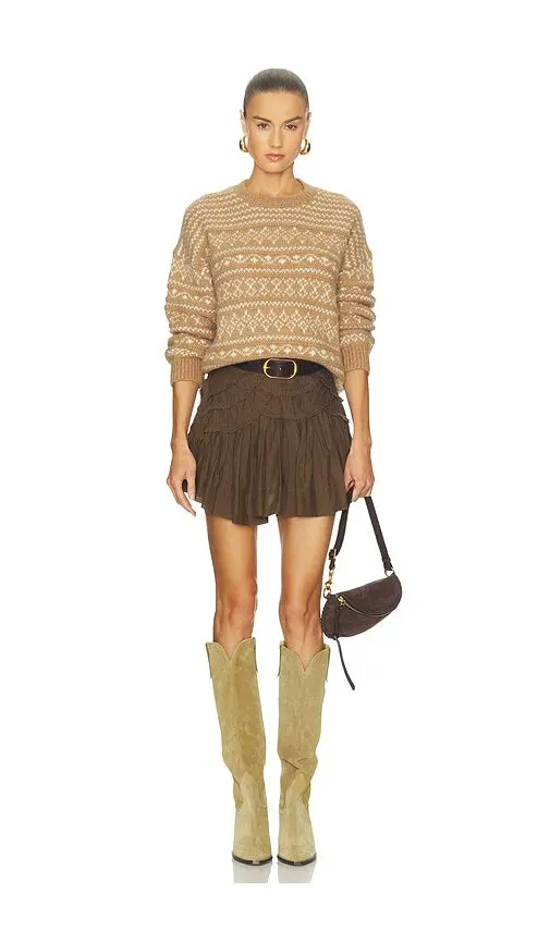 Naadam Lofty Alpaca Fair Isle Crewneck