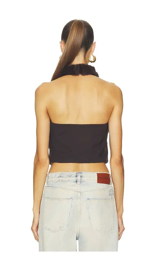 Line & Dot Cassidy Faux Fur Top