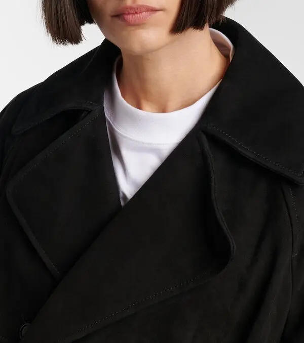 Balenciaga Suede Trench Coat