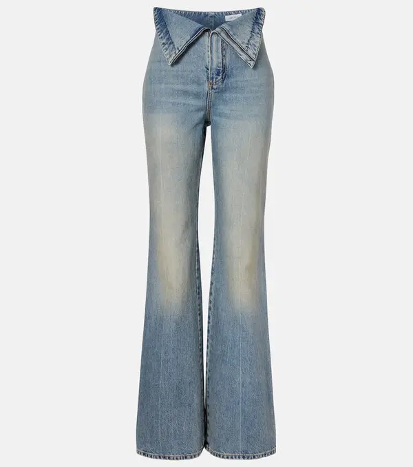 Alexander McQueen High-rise Wide-leg Jeans