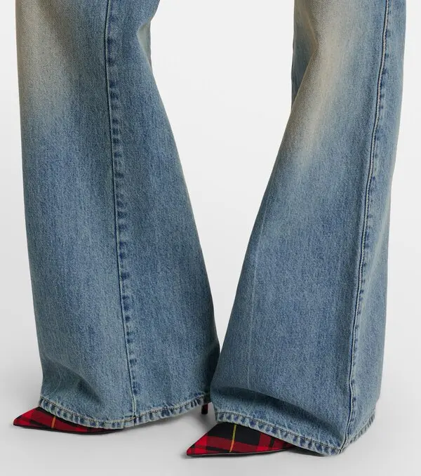 Alexander McQueen High-rise Wide-leg Jeans