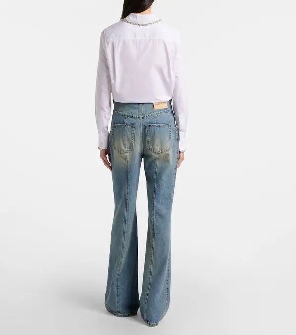 Alexander McQueen High-rise Wide-leg Jeans