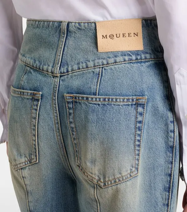 Alexander McQueen High-rise Wide-leg Jeans