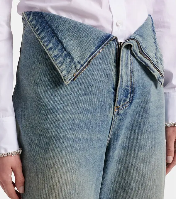 Alexander McQueen High-rise Wide-leg Jeans