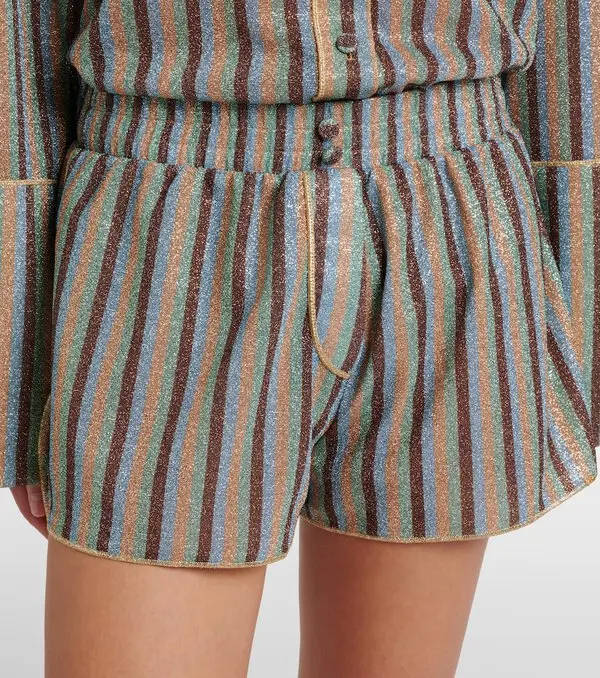 Oseree Lumiere Striped Shorts - Multicoloured