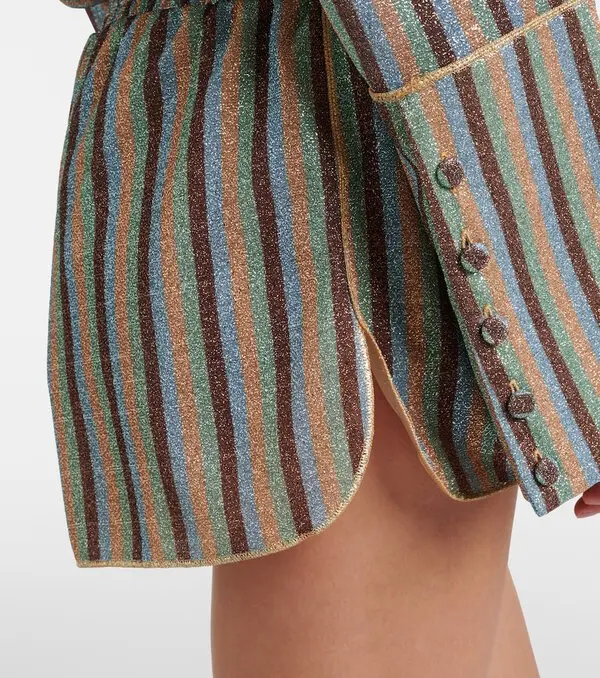 Oseree Lumiere Striped Shorts - Multicoloured