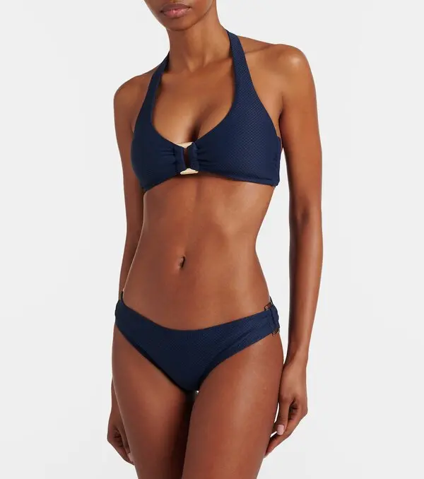 Heidi Klein Embellished Bikini Bottoms - Blue