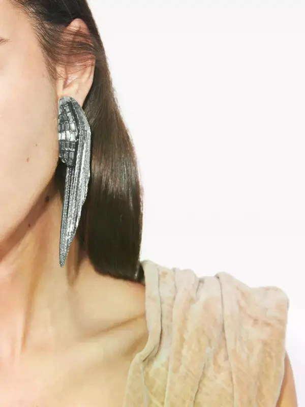 Tory Burch Runway Chain Earrings - Silver