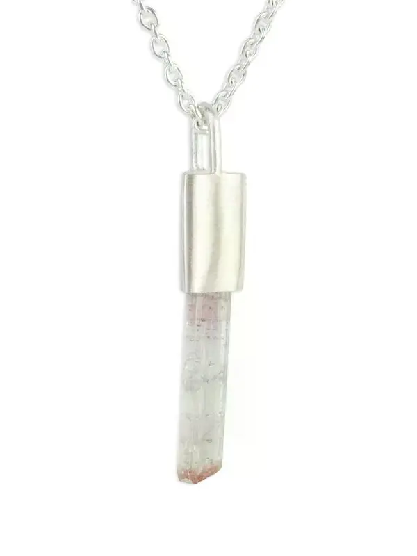 PARTS OF FOUR Sterling Rubellite Marble Necklace - Silver
