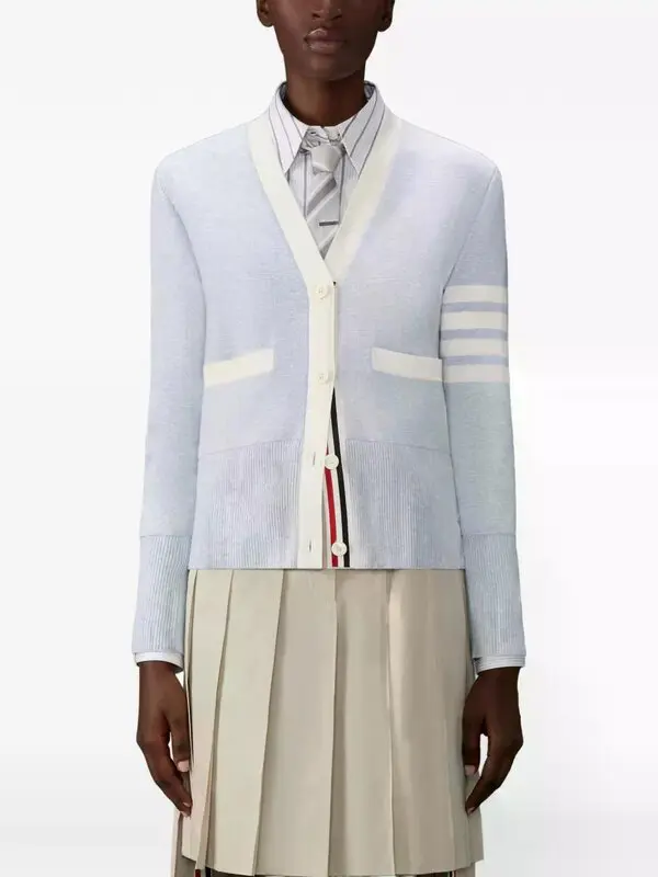 Thom Browne Four-bar Stripe Cardigan