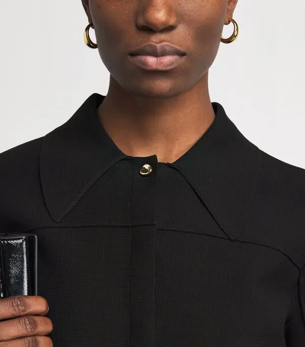 JOSEPH Milano-knit Gare Cropped Jacket - Black