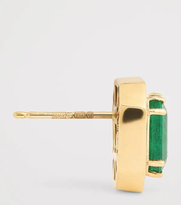 Shay Yellow Diamond And Emerald Earrings
