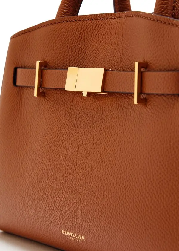 DEMELLIER Small Grained Leather Top Handle Bag
