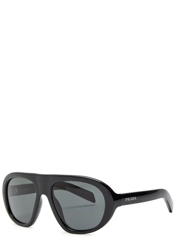 Prada Aviator-style Sunglasses - Black