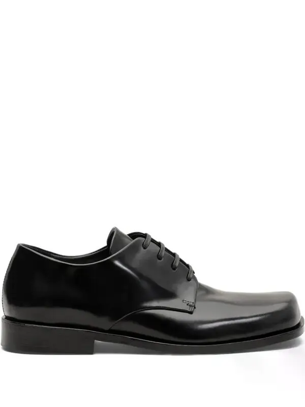 AMI Paris Square-toe Derby Shoes - Black