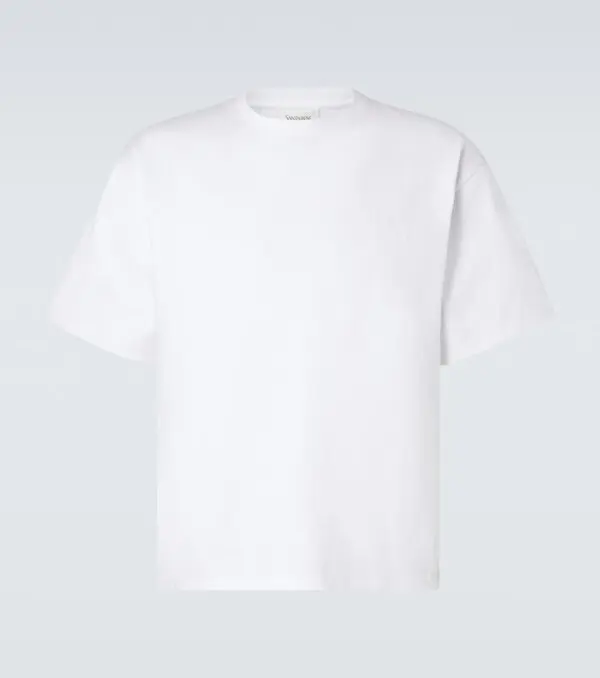 Saint Laurent Cropped Cotton Jersey T-shirt