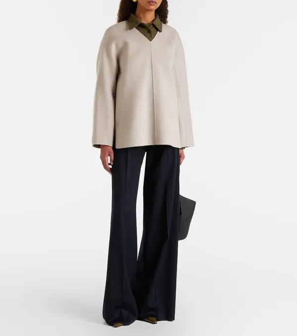 Max Mara Riva Virgin Wool V-neck Sweater