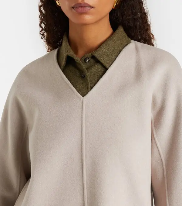 Max Mara Riva Virgin Wool V-neck Sweater