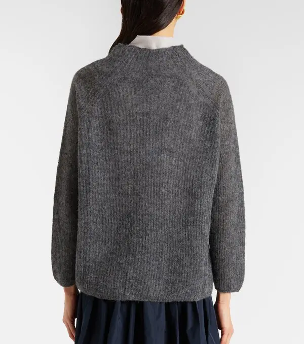 Max Mara Riga Wool-blend Sweater - Grey