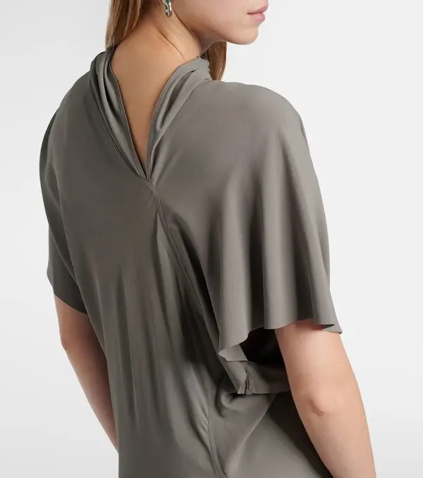 Rick Owens Seb Draped Midi Dress