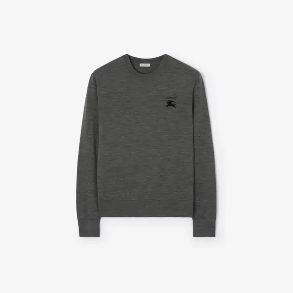 Burberry Wool Sweater With Equestrian Knight Design