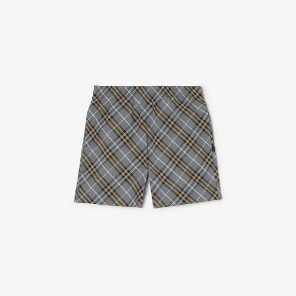 Burberry Check Swim Shorts - Wave Blue