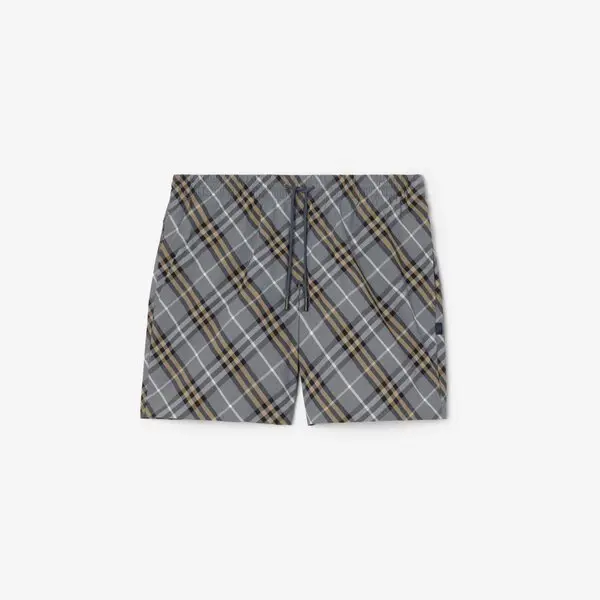 Burberry Check Swim Shorts - Wave Blue