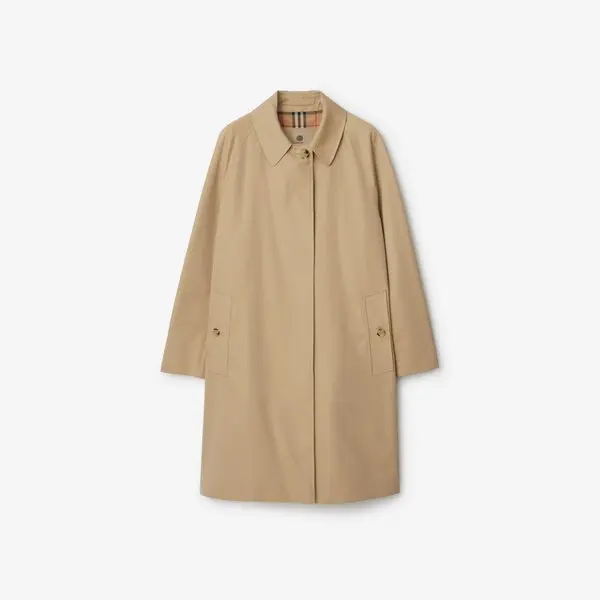 Burberry Mid-length Camden Heritage Car Coat - Honey Beige