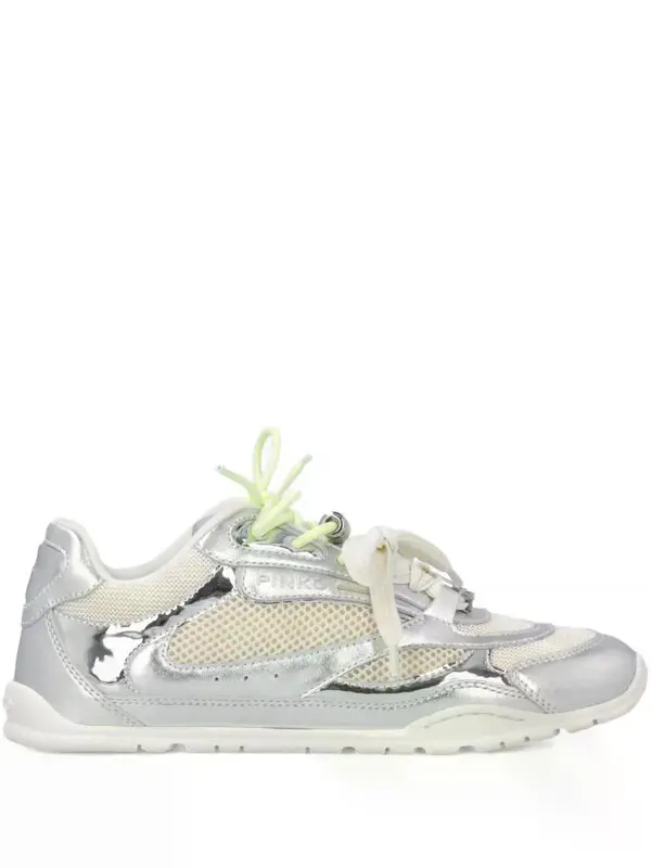 Pinko Yulia 01 Panelled Sneakers - Silver