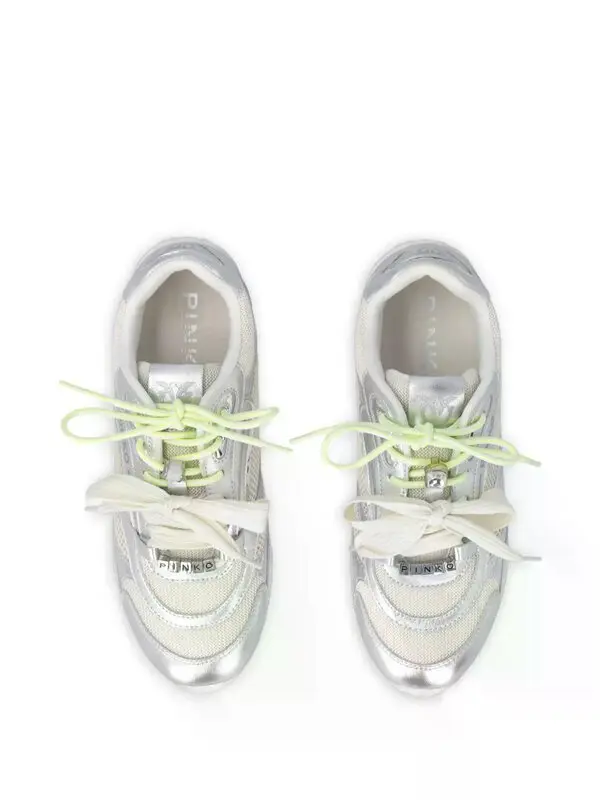 Pinko Yulia 01 Panelled Sneakers - Silver