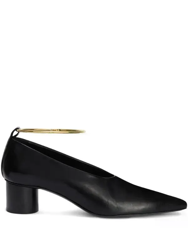 JIL SANDER Detachable Metal Anklet Pumps - Black